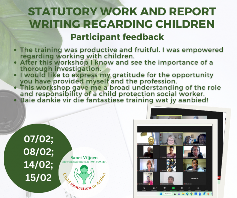 Child Protection In Action – Training & Resources